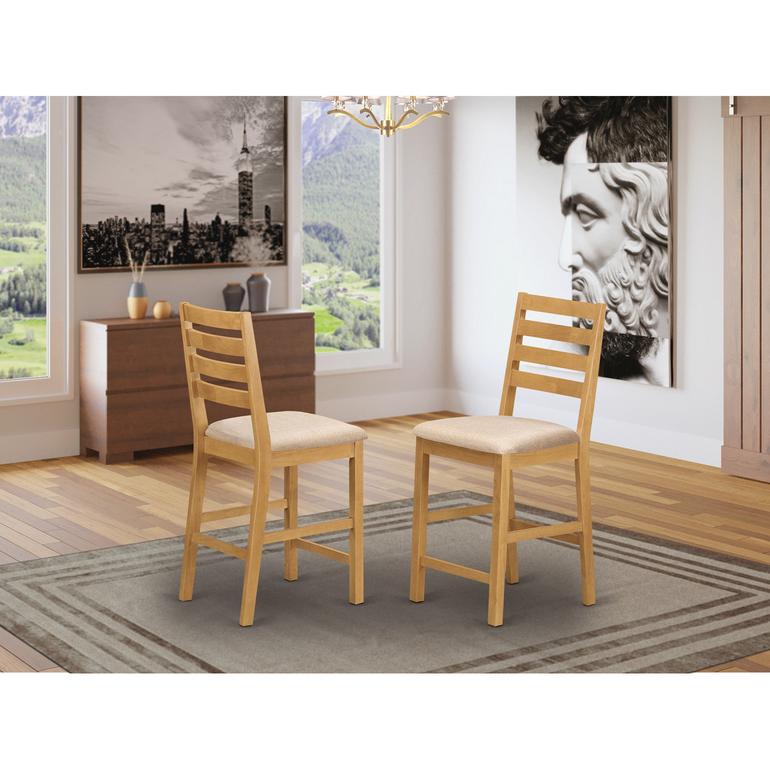 Charlton Home® Songer Solid Wood Ladder Back Side Chair & Reviews | Wayfair