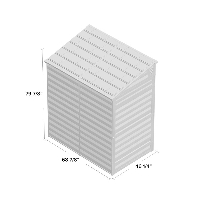 Canopia Palram - Canopia Skylight 4 ft. W x 6 ft. D Polycarbonate Lean ...