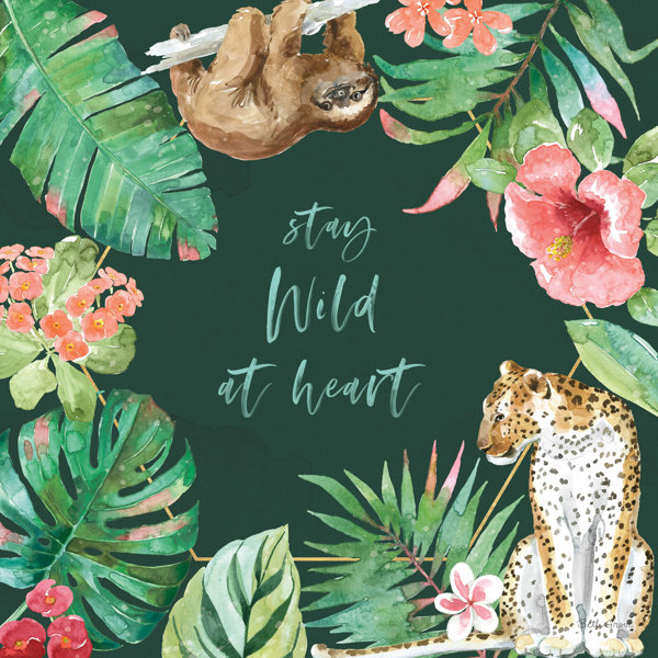 Trinx Kevisha From The Jungle III Dark On Canvas by Beth Grove Print ...