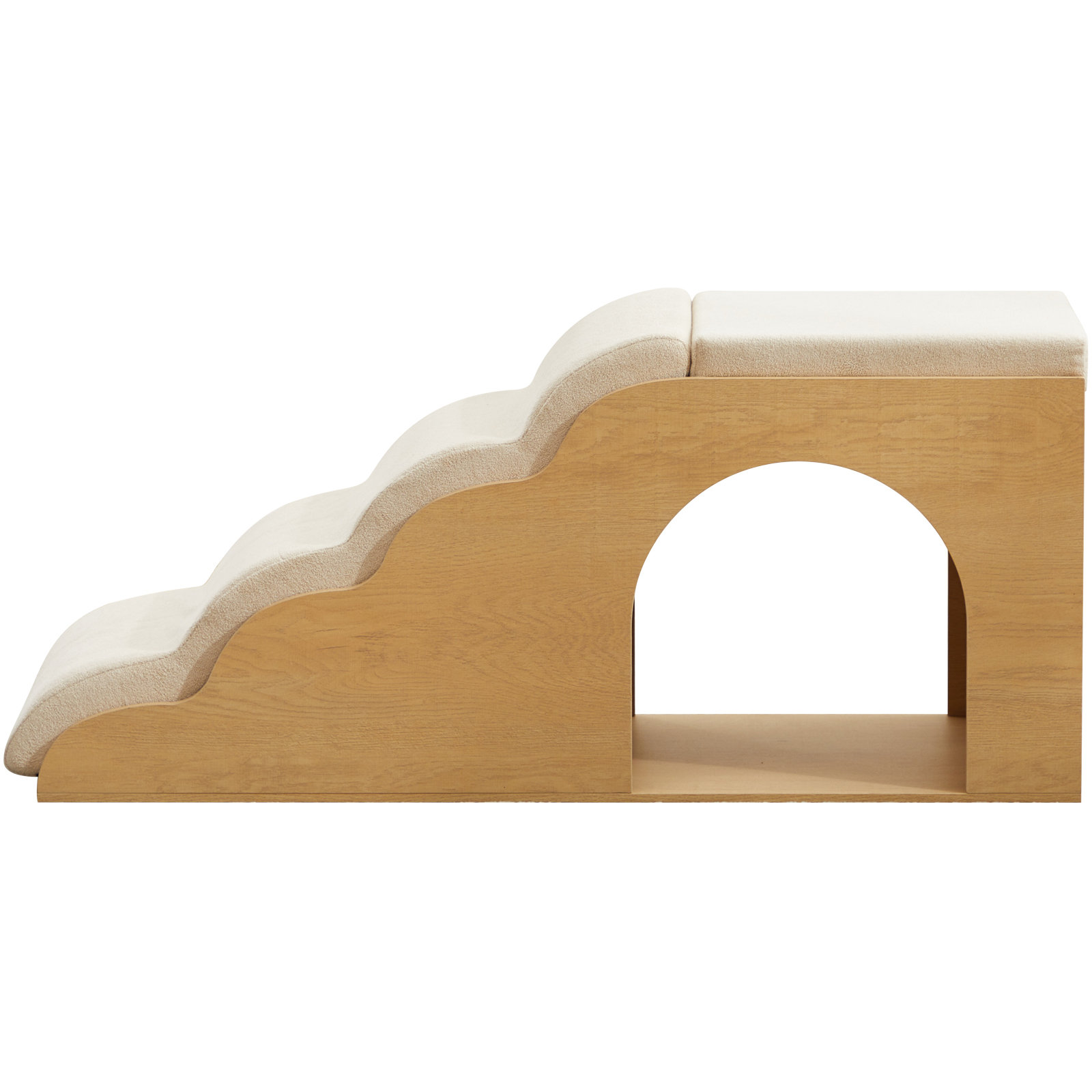 Tucker Murphy Pet™ Wooden Pet Stairs With Padded Ramp & Resting Area Or ...