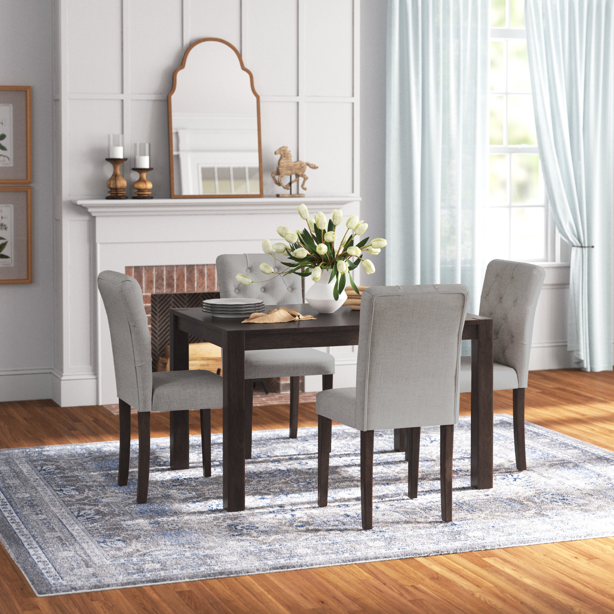 Three Posts™ Aya 4 - Person Dining Set & Reviews | Wayfair