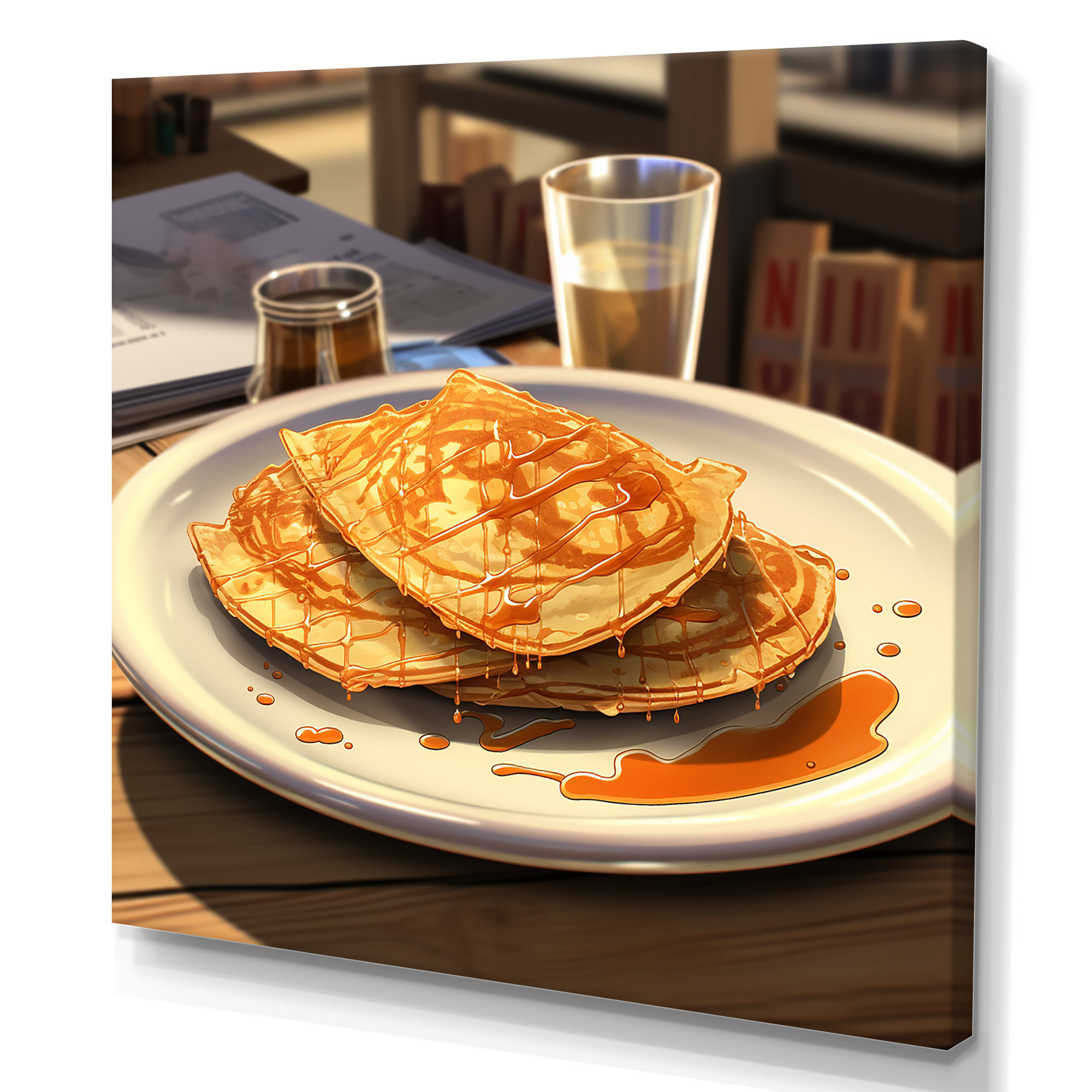 Winston Porter Morning Pancake Breakfast Spread - Breakfast Wall Art ...