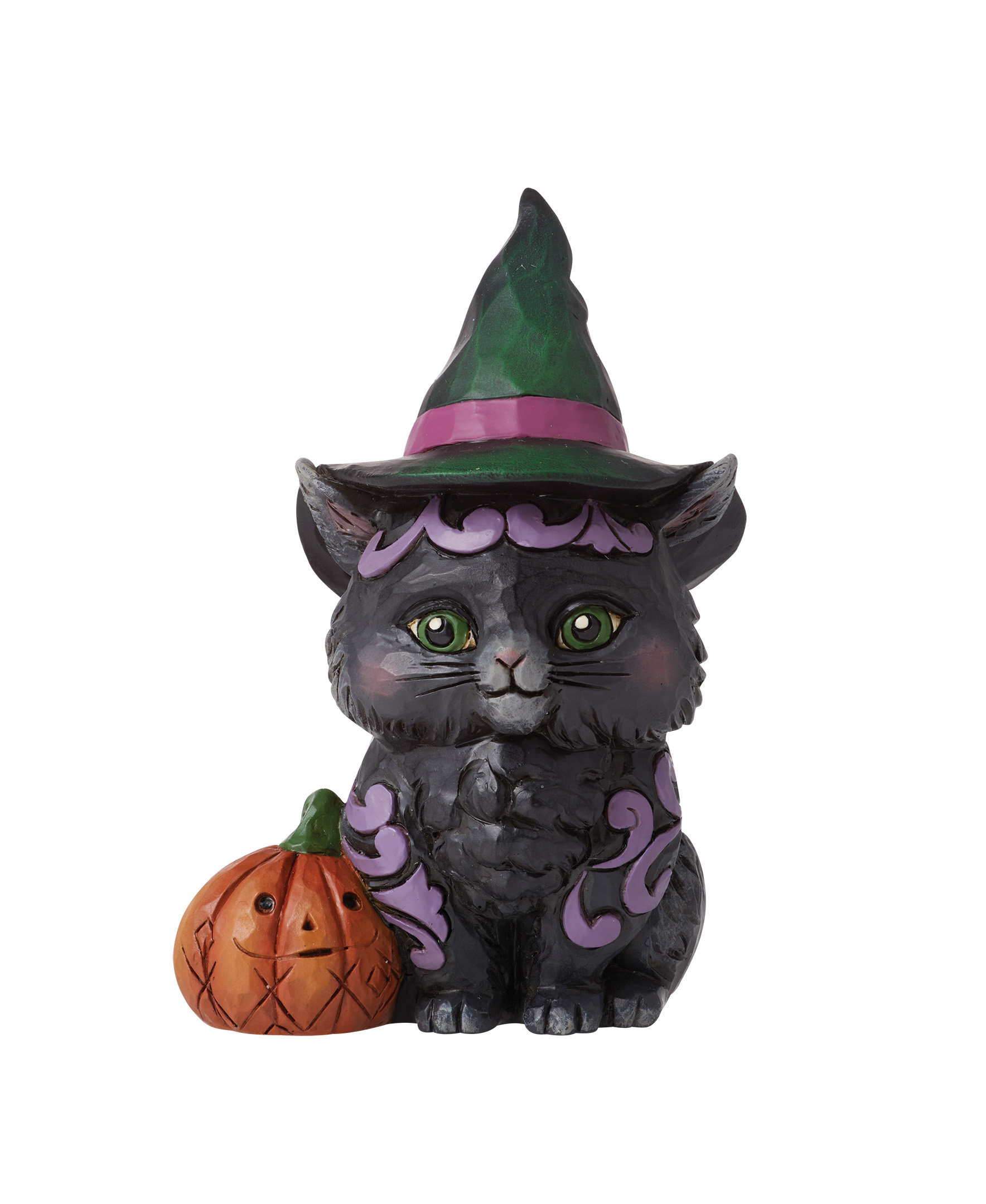 Jim Shore Heartwood Creek Cat Mini Halloween Figurine 3.8in H | Wayfair