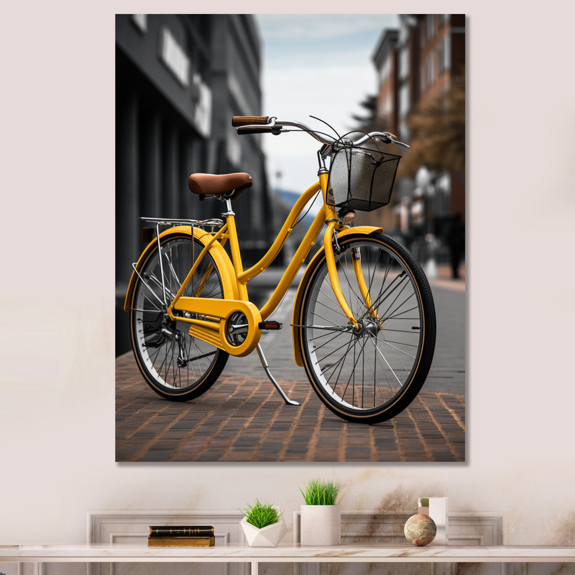 Ebern Designs Bicycle Urban Rhythm III - Bicycle Canvas Art Print ...
