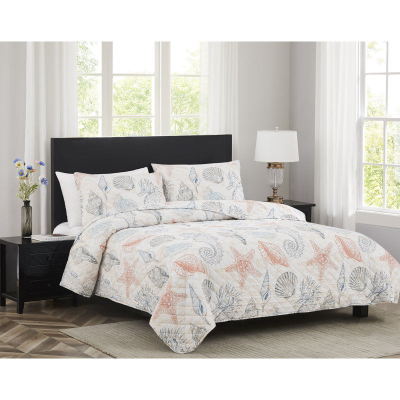 RT Designer's Collection Kai Coastal Starfish Quilt Set | Wayfair