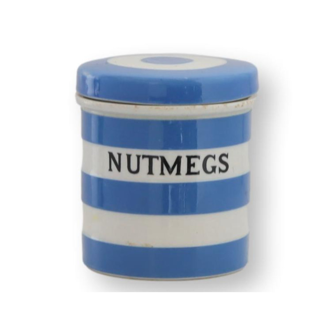 Rose Victoria Early 1900S T.G. Green Cornishware Nutmegs Canister | Wayfair