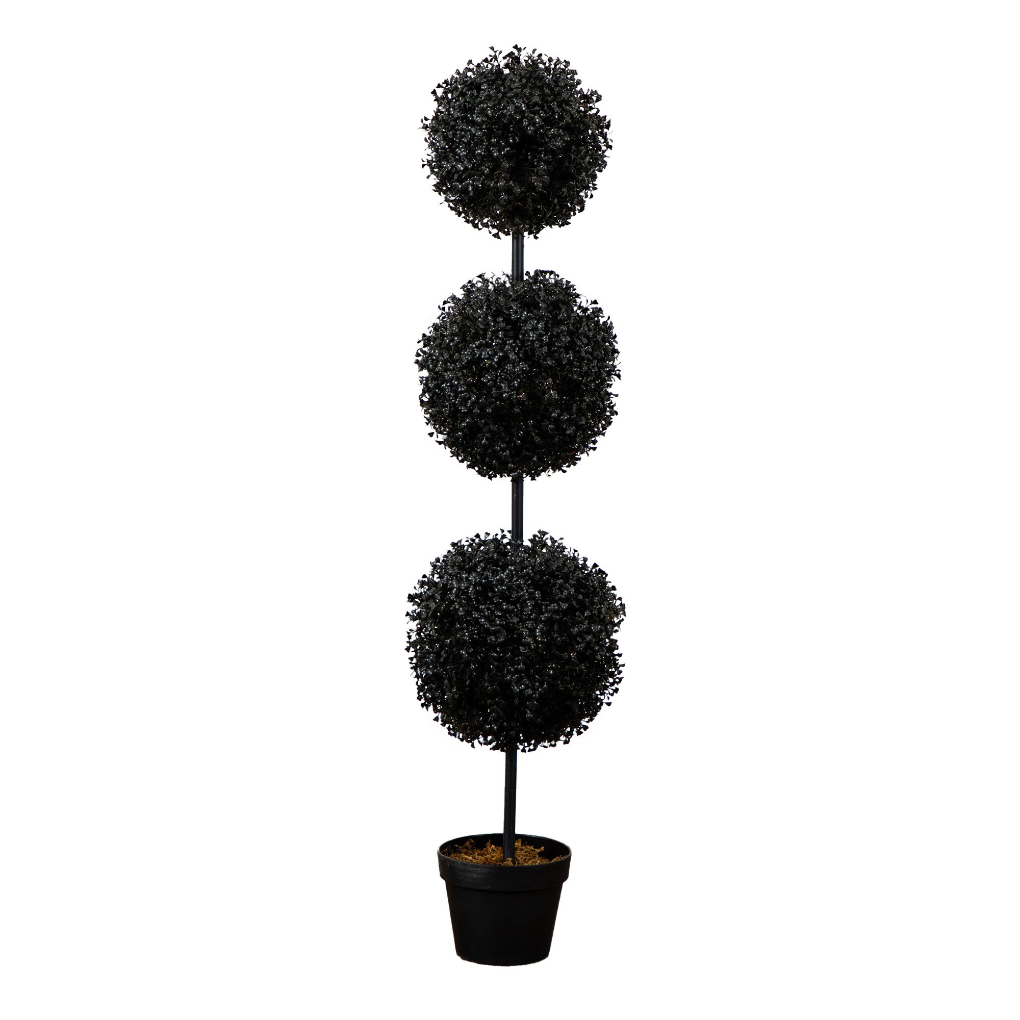 Red Barrel Studio® UV Resistant Artificial Triple Ball Boxwood Topiary ...