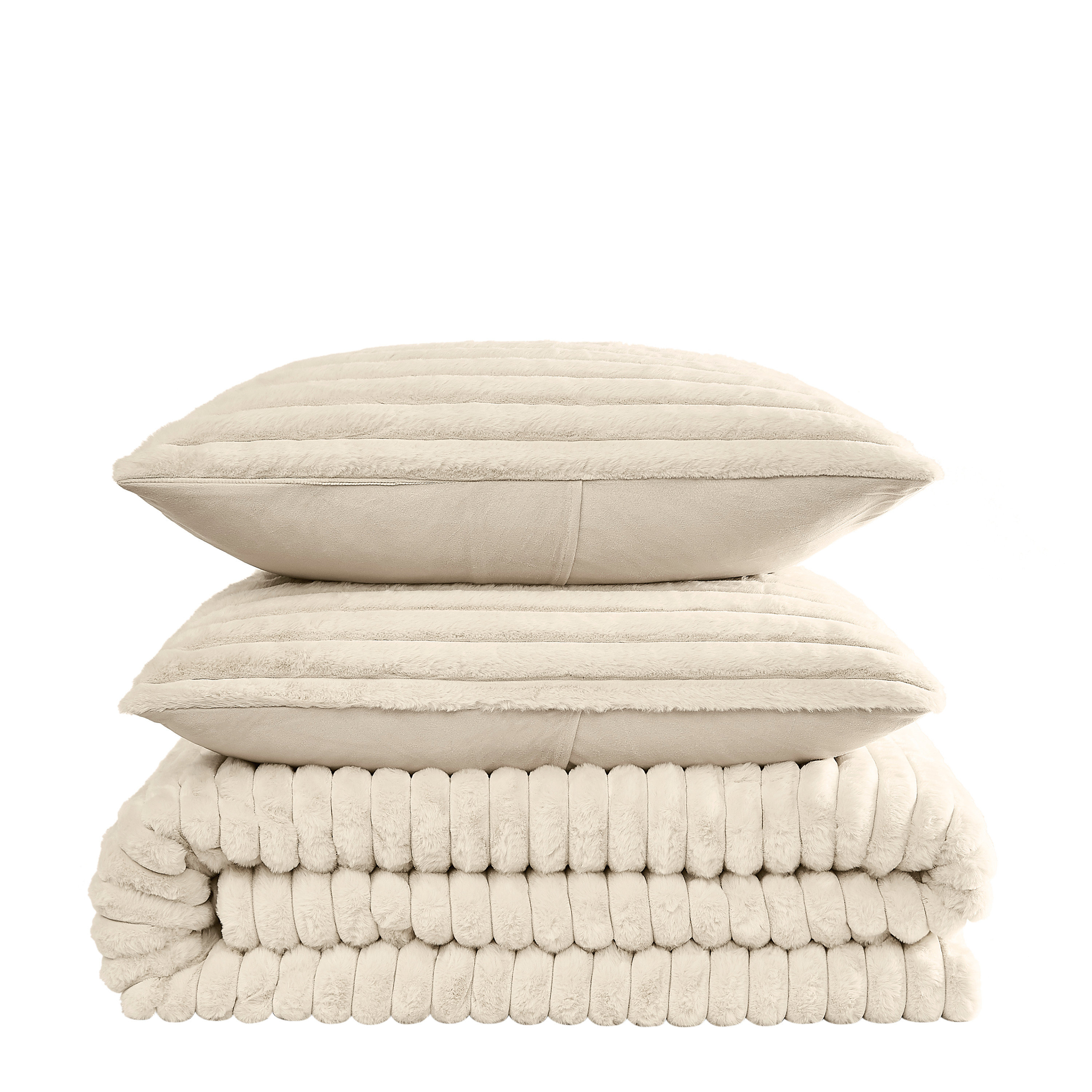 Frye Channel Stitch Velvet Comforter Set & Reviews | Wayfair