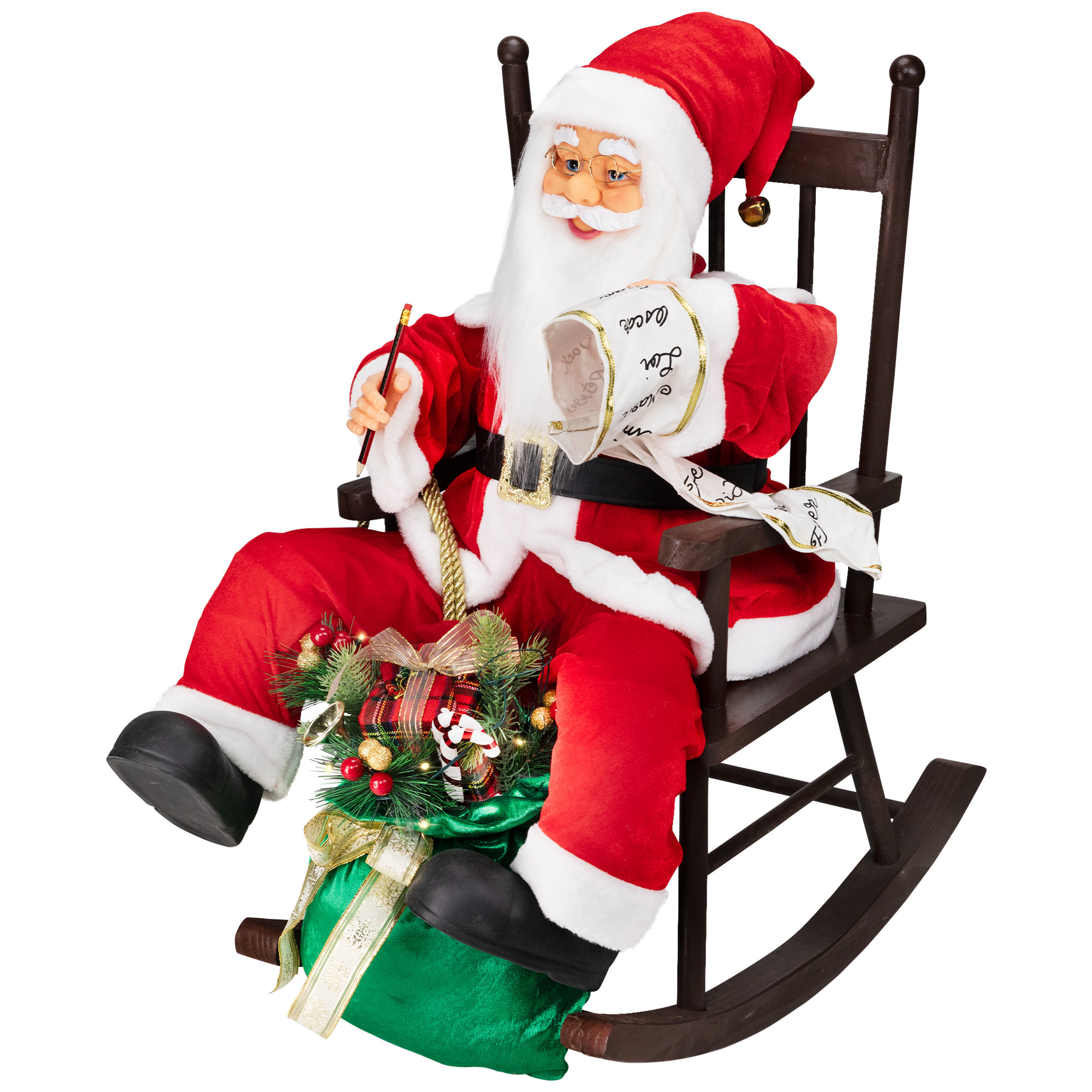 Northlight Seasonal LED Lighted Animated And Musical Santa Claus ...