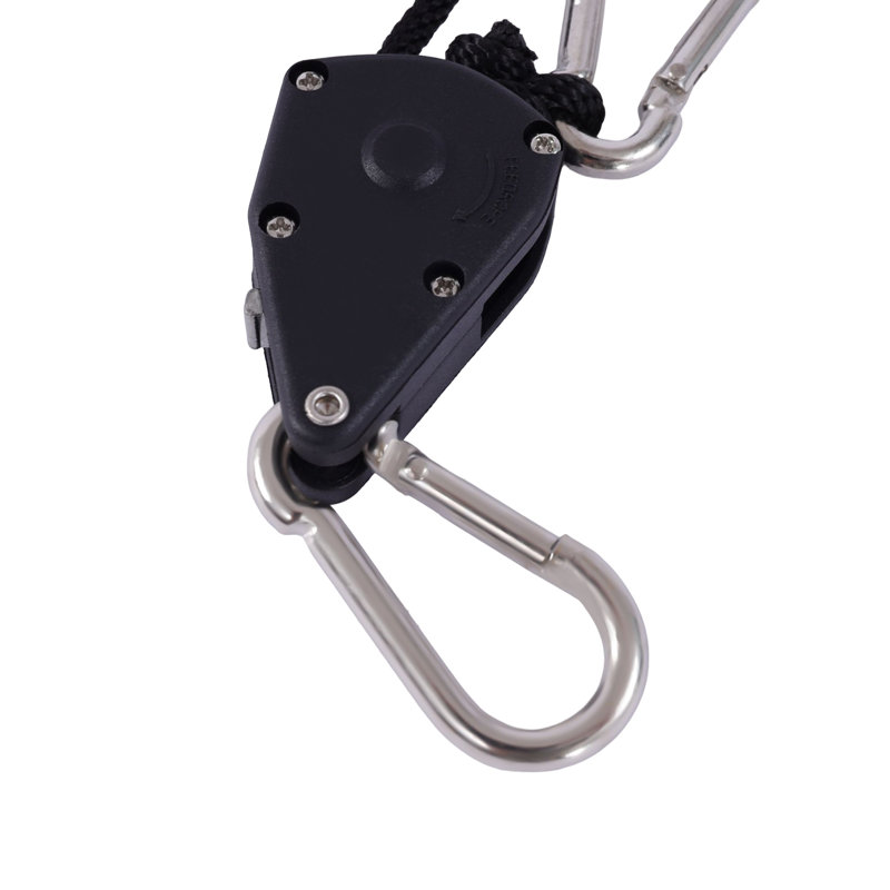 Arlmont & Co. Kiylee 2-Pcs Rope Lock Adjustable Ratchet Pulley | Wayfair