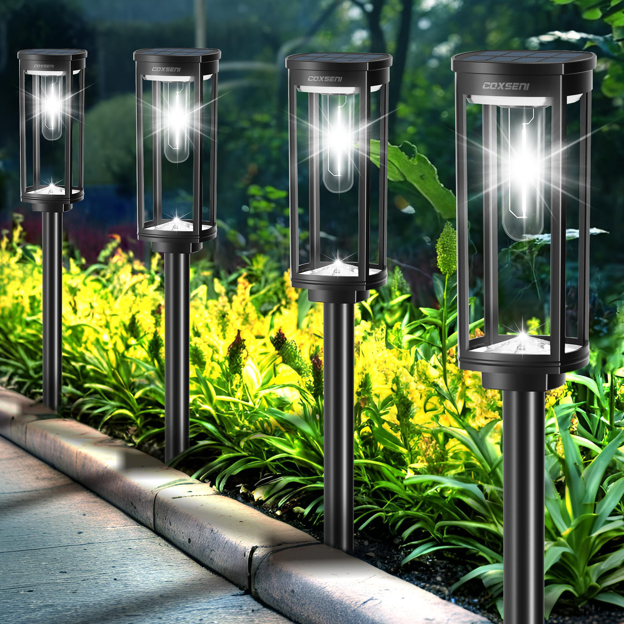 ENDROM Solar Pathway Lights Outdoor, Bright Outside Waterproof | Wayfair