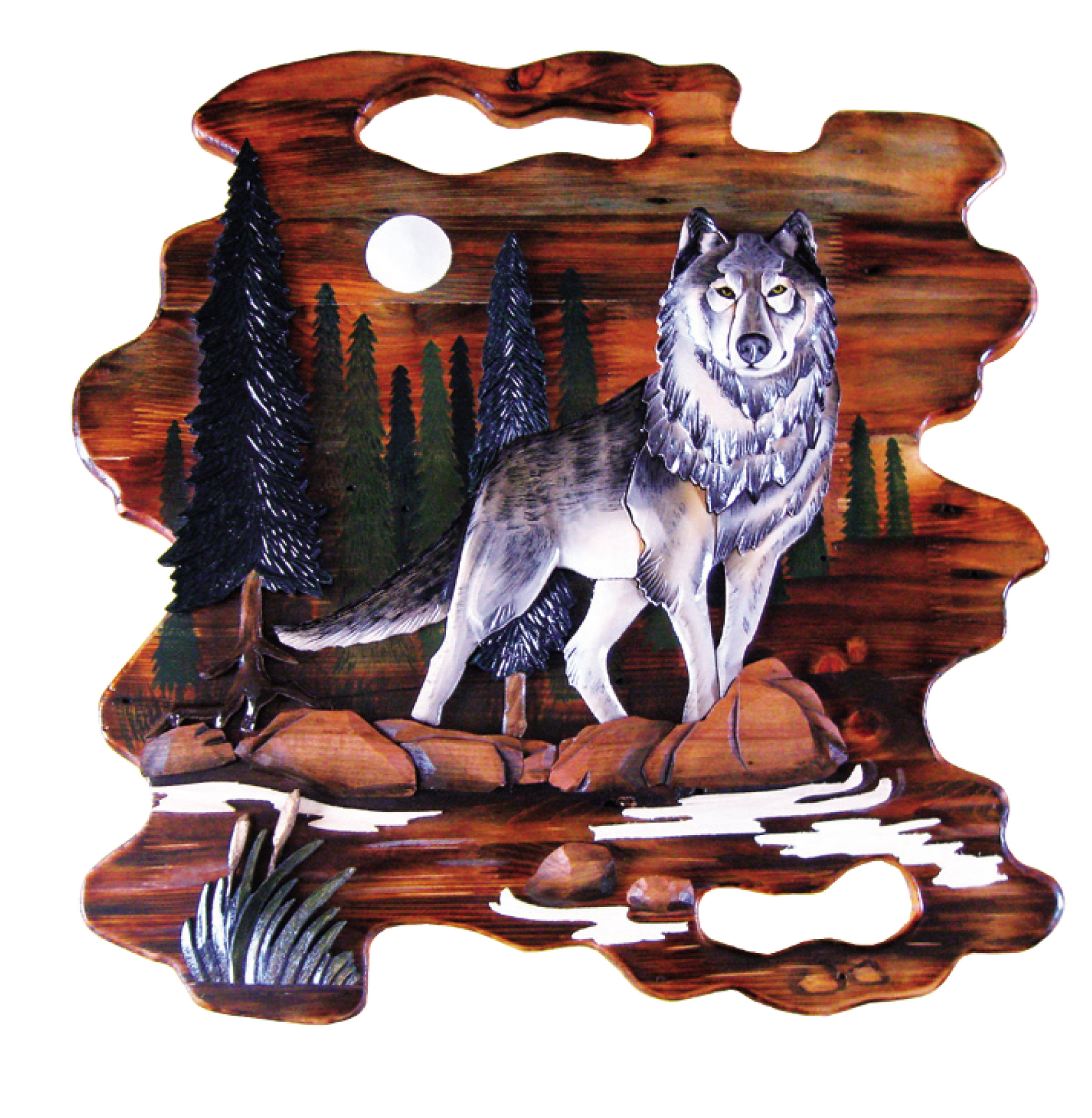 Millwood Pines Wolf Wall Decor & Reviews | Wayfair