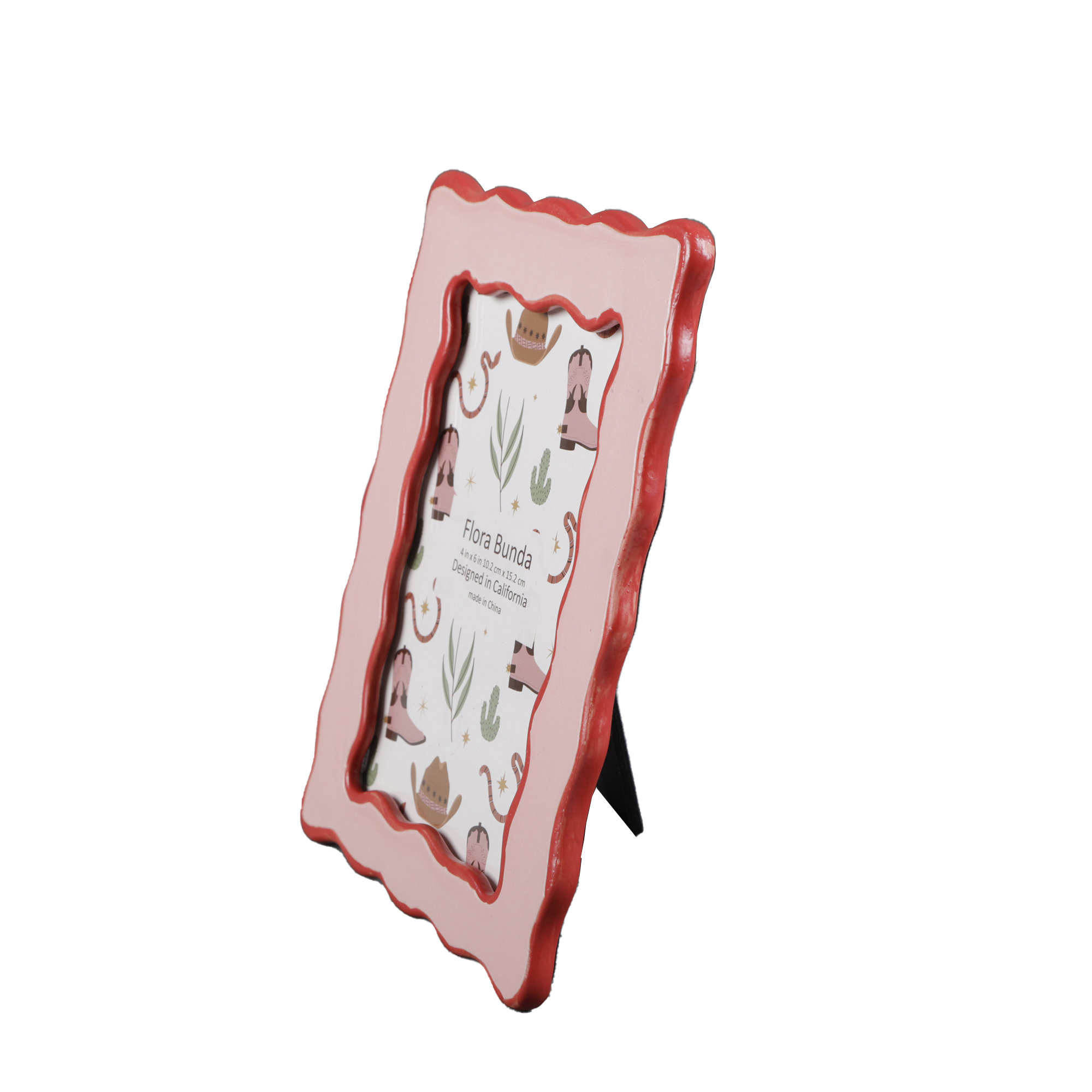 Flora Bunda 4 X 6 Scallop Edge With Sideline Ceramic Frame | Wayfair