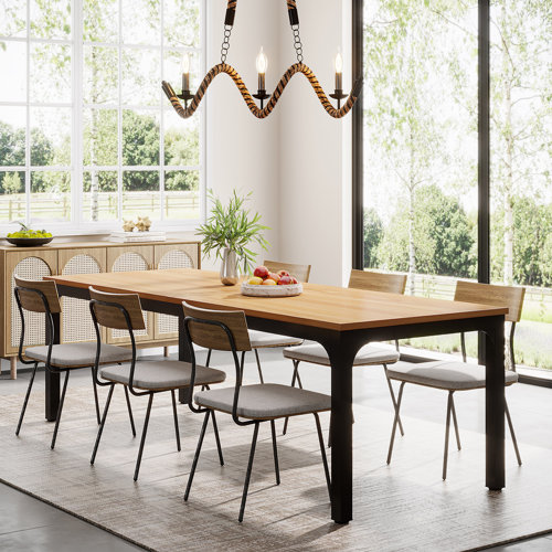 Ebern Designs Frodeen Rectangular Large Long Dining Table | Wayfair