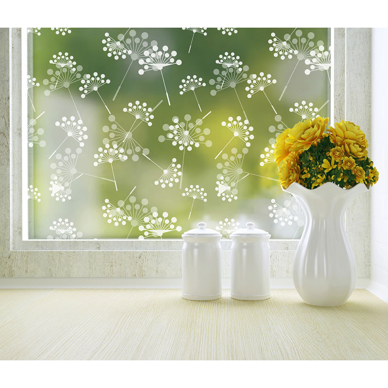 Stick Pretty Dandelion Privacy Window Film | Wayfair