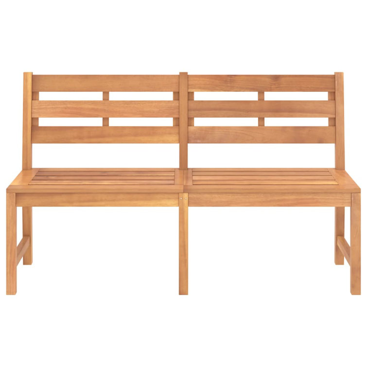 Red Barrel Studio® Outdoor Patio Bench Garden Park Bench with Backrest ...
