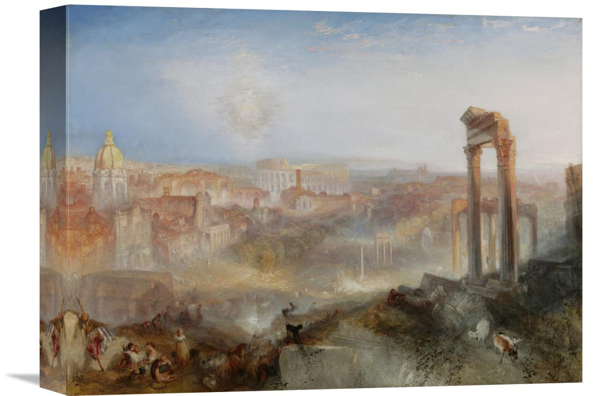 Global Gallery 'Modern Rome - Campo Vaccino' by Joseph Mallord William ...