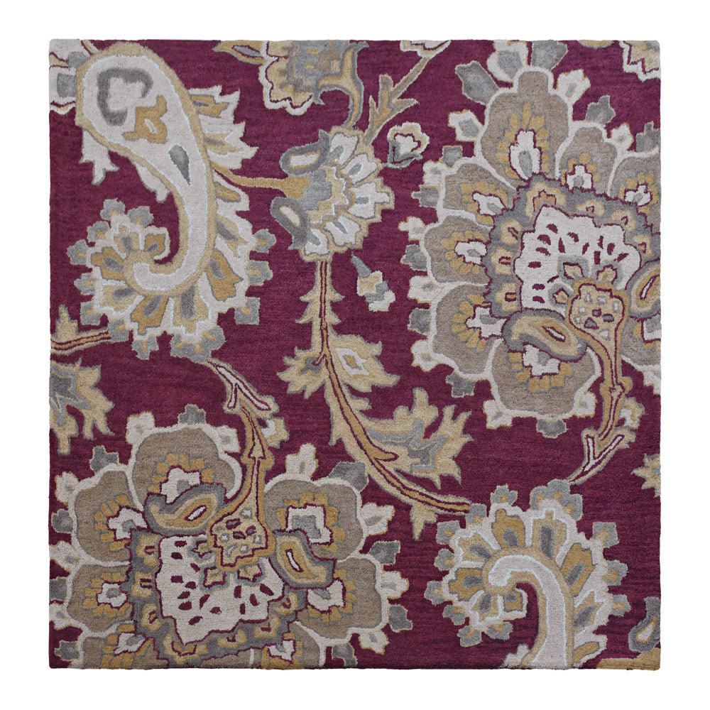 Get My Rugs LLC HAND TUFTED WOOL ECO-FRIENDLY AREA RUGS - Dark Red ...