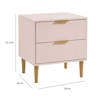 Fjørde & Co Adams 2 Drawer Bedside Table & Reviews | Wayfair.co.uk