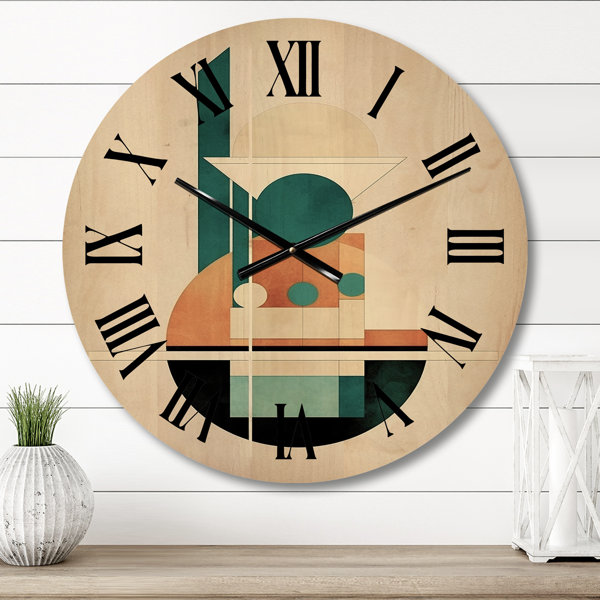 Bless international Marple Solid Wood Wall Clock | Wayfair