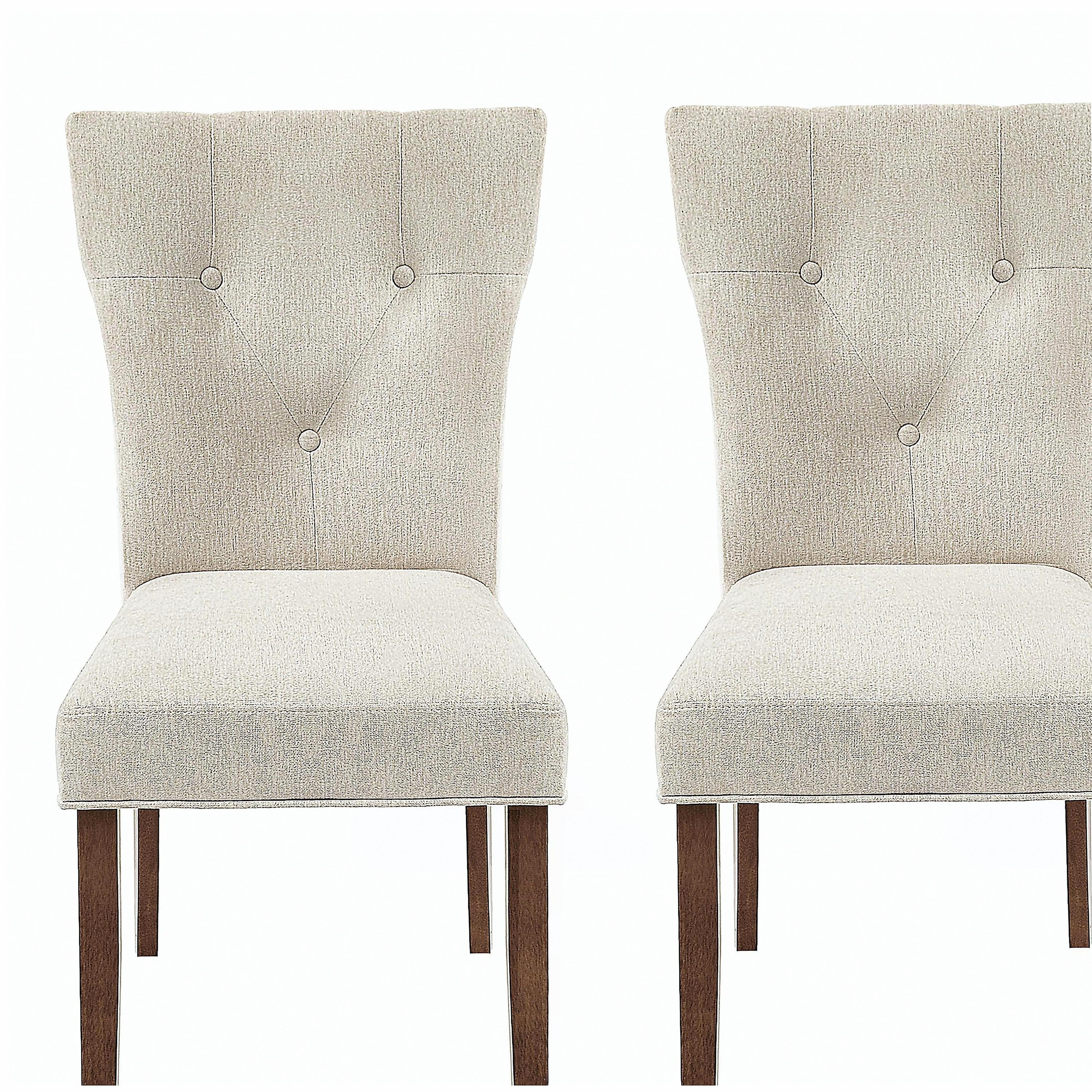 One Allium Way® 2-Piece Dining Chair Set, linen fabric kitchen and ...