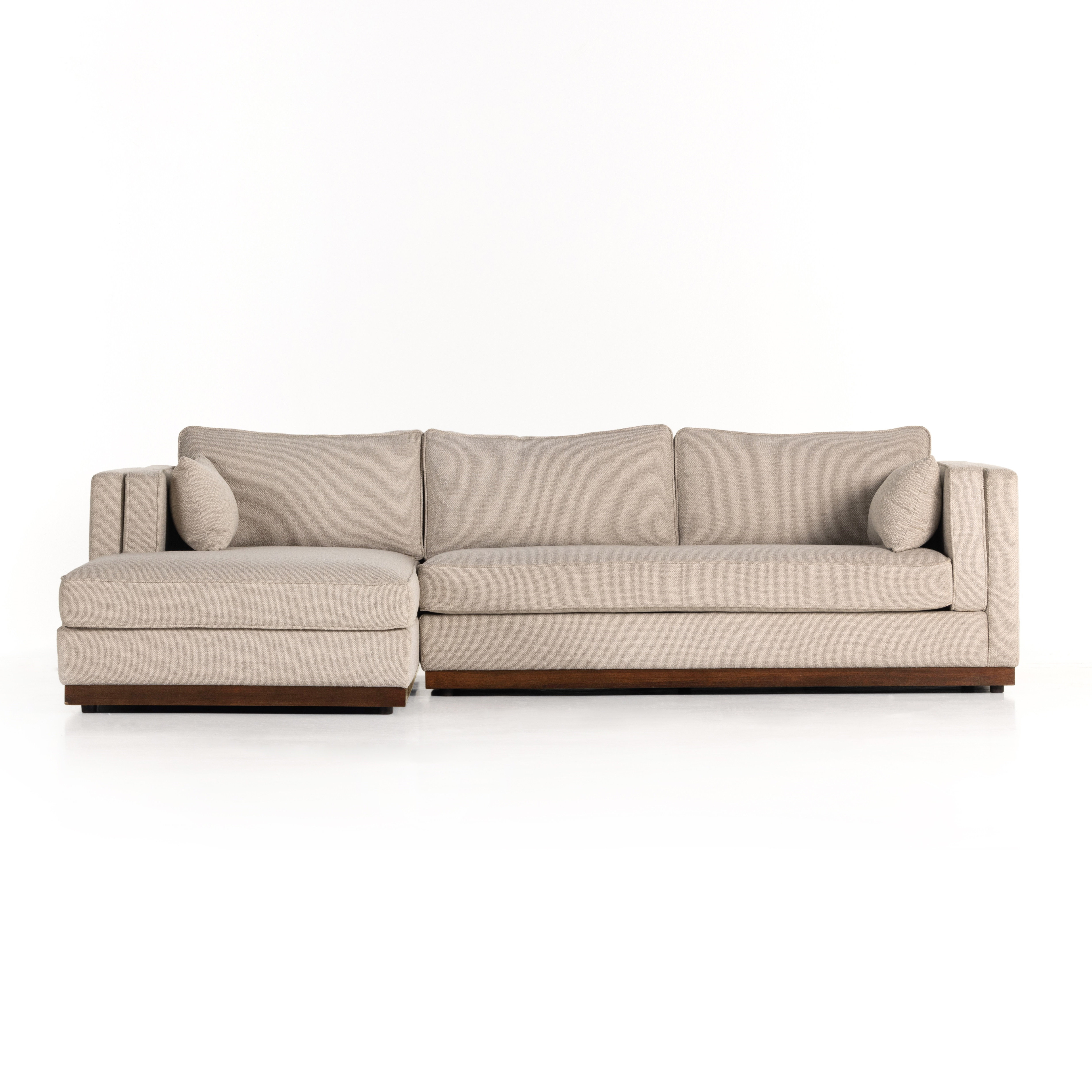 Four Hands Lawrence 127" Wide Left Hand Facing Sofa & Chaise | Perigold