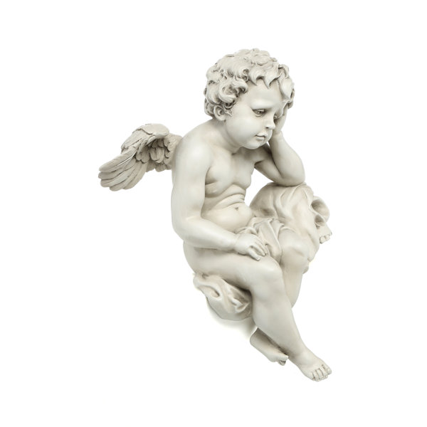Design Toscano Mourning Mortality Sitting Cherub Statue & Reviews | Wayfair