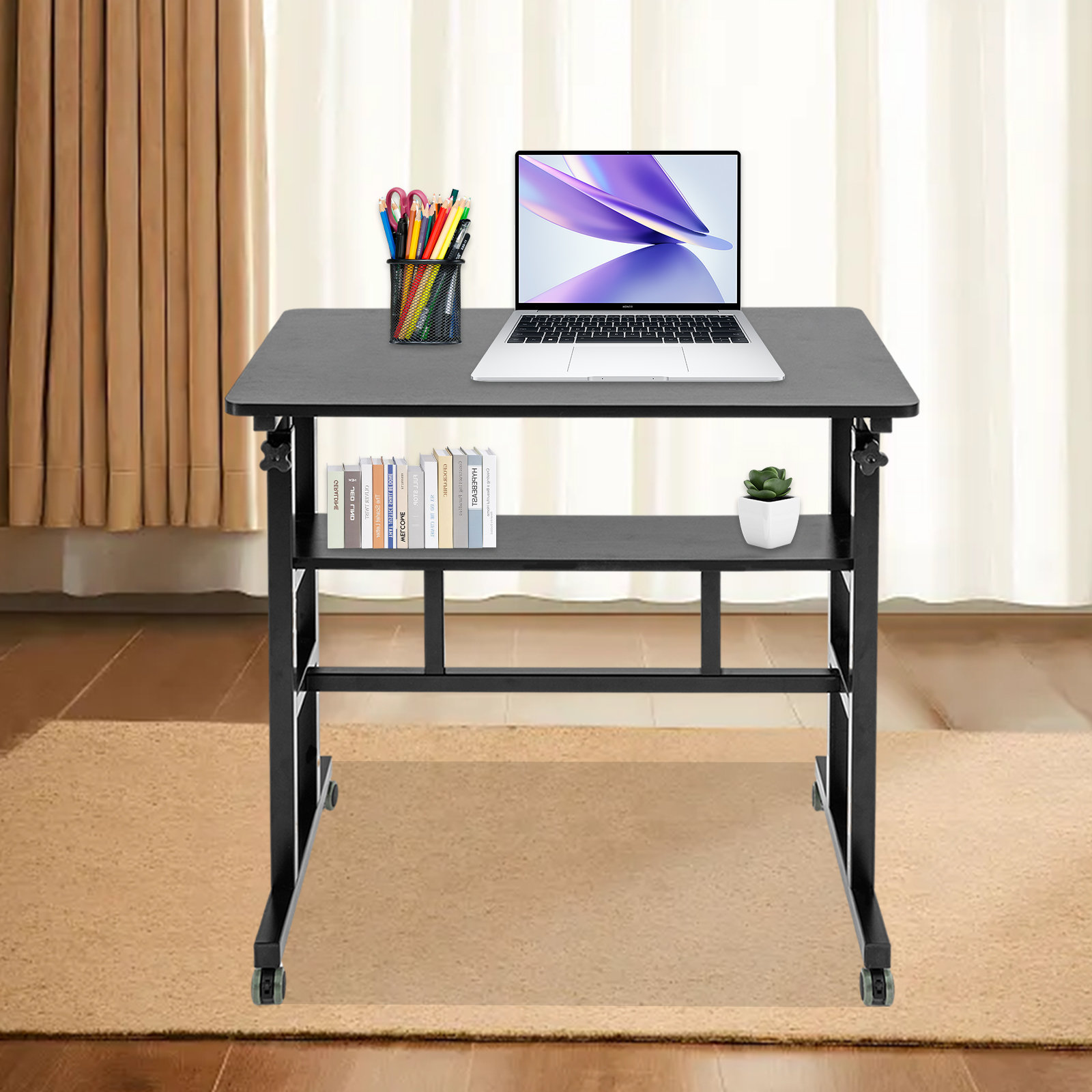 Inbox Zero Lianni 31.5'' W Height Adjustable Standing Desk | Wayfair
