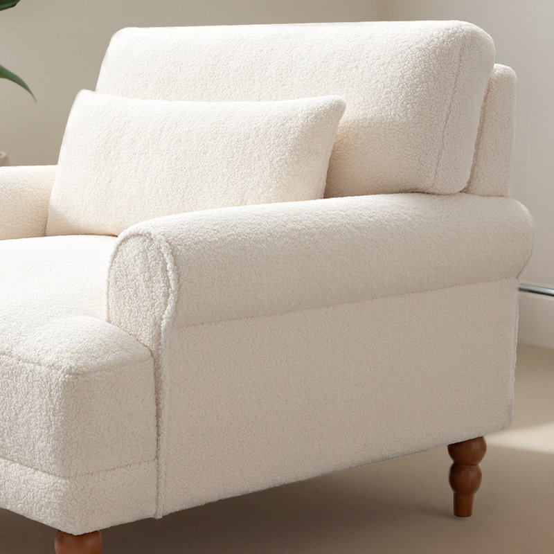 Darby Home Co Rolled Recessed Arm Accent Armchair | Wayfair