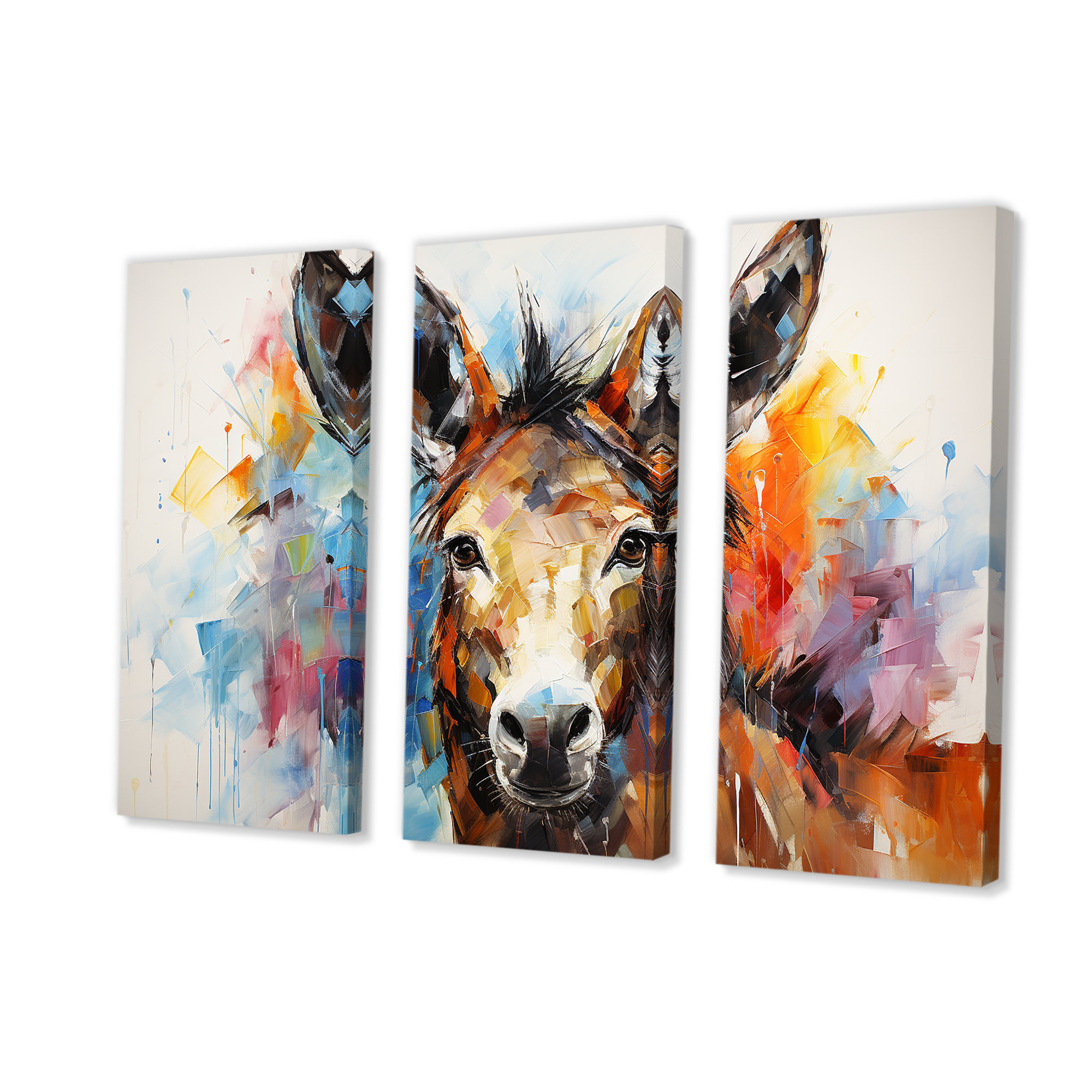 August Grove Abstract Donkey Reverie - Donkey Wall Art | Wayfair