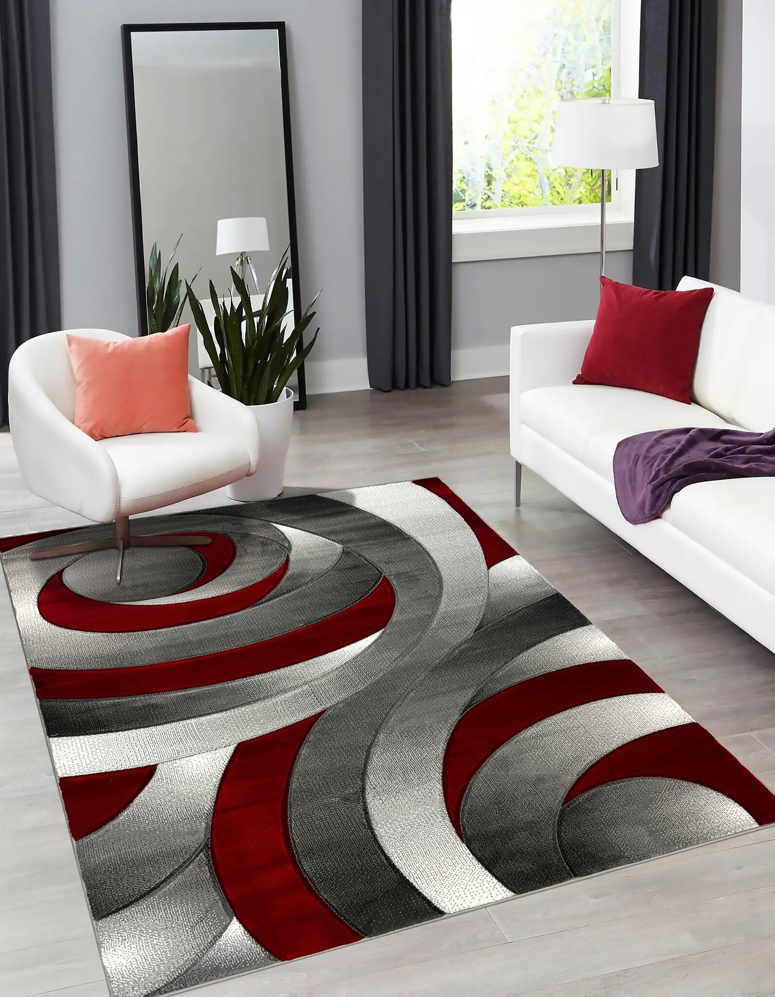 Ivy Bronx Rectangle Ferren Rectangle 5'2" X 7'2" Area Rug with Non-Slip ...