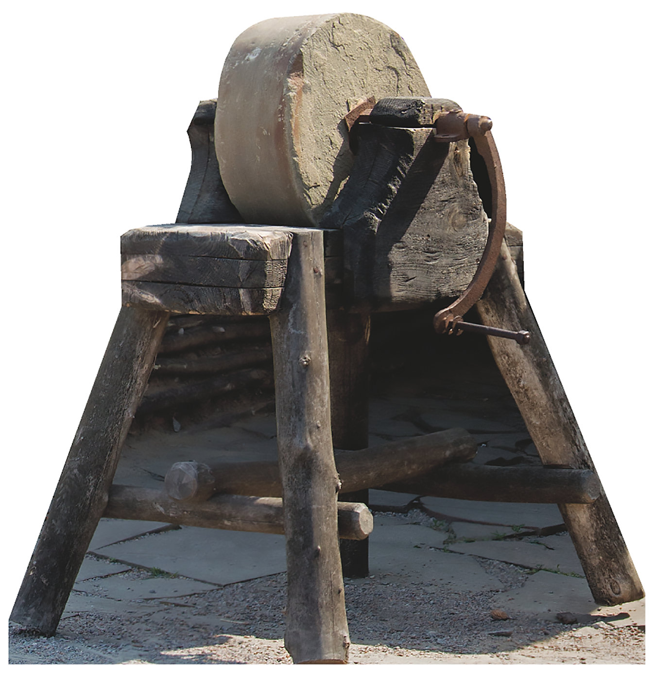 Wet Paint Printing Viking Blacksmith Grindstone Sword Sharpener Cutout ...