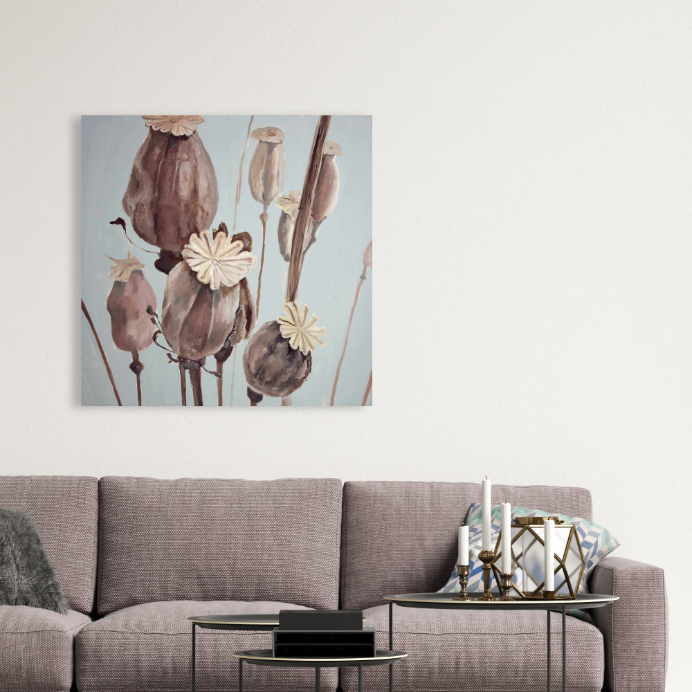 Begin Edition International Inc. Sepia Poppy Head Flowers | Farmhouse ...