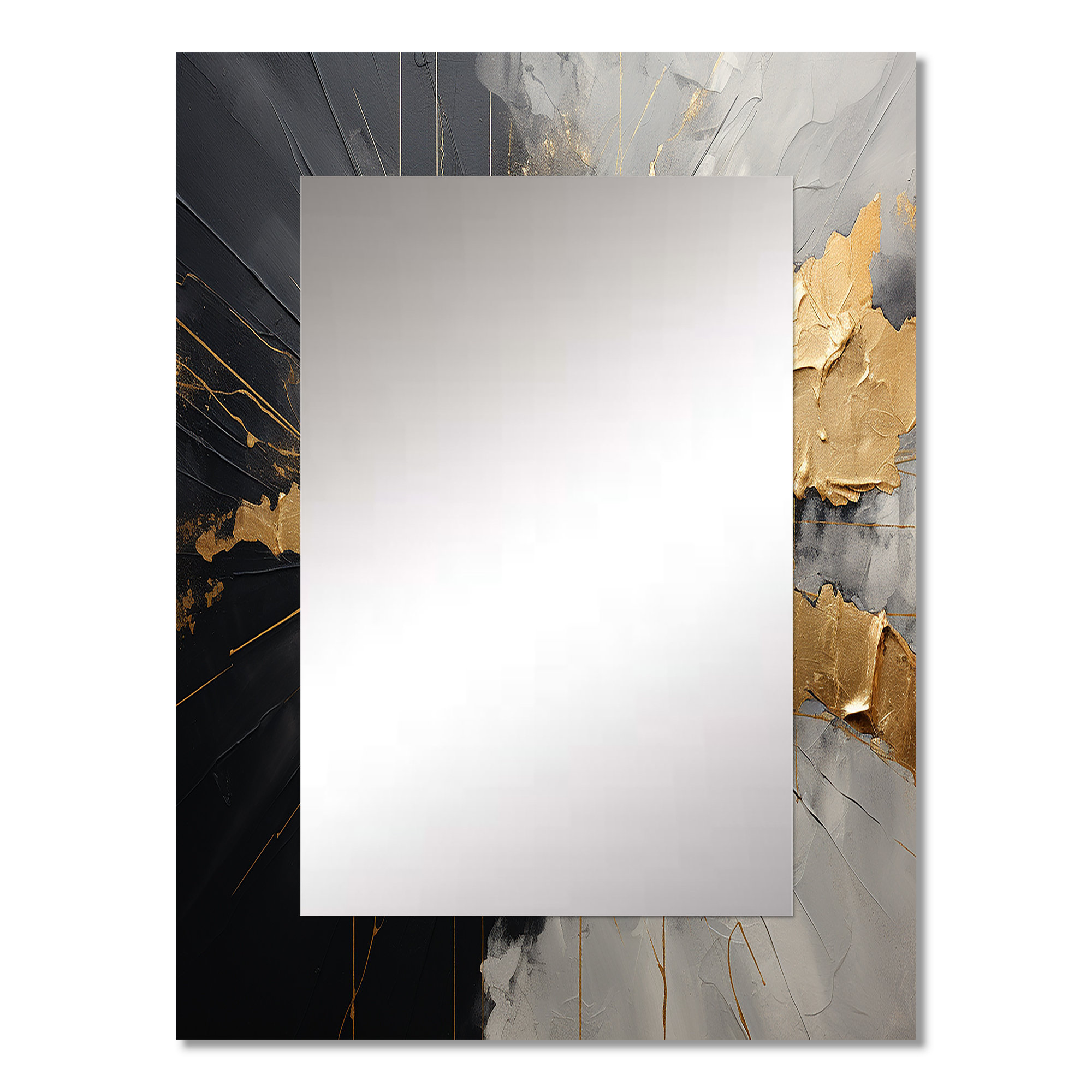 East Urban Home Black And Gold Abstract Meditation I - Abstract ...
