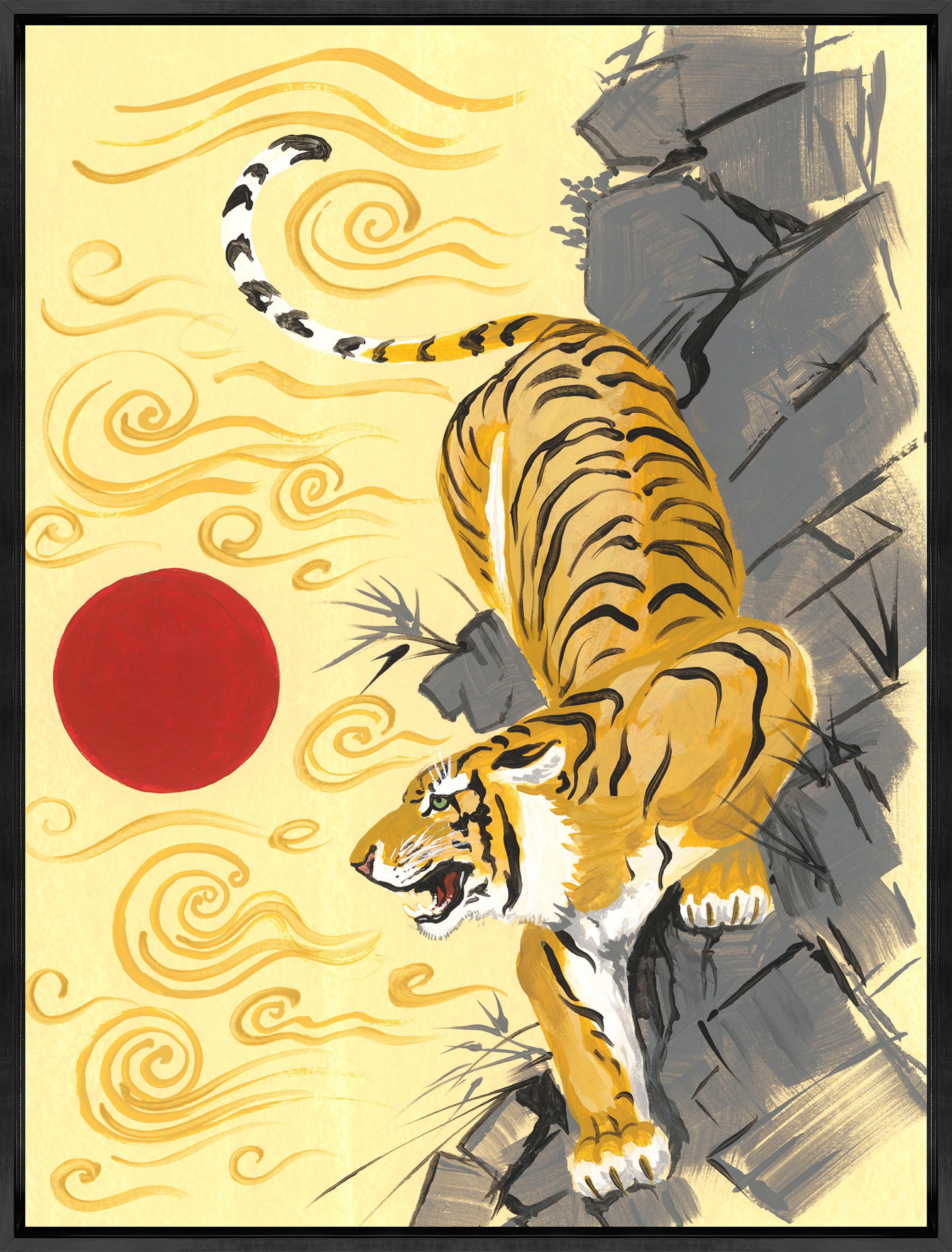 Chelsea Art Studio " Tiger Descending " by Sam Nash | Wayfair