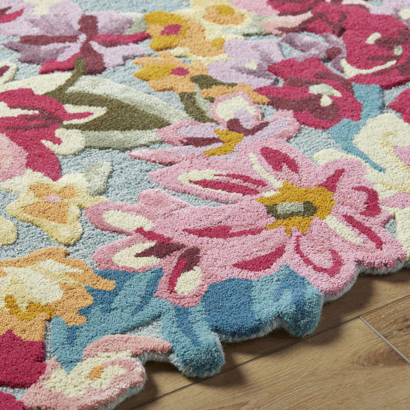 House of Hampton® Jaquasia Hand Tufted Floral Rug | Wayfair