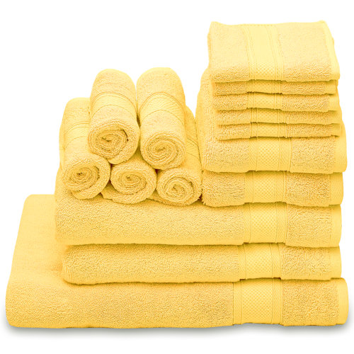 Yellow & Gold Bath Towel Sets You'll Love | Wayfair