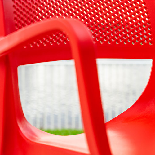Rainbow Outdoor Stacking Patio Dining Armchair | Wayfair