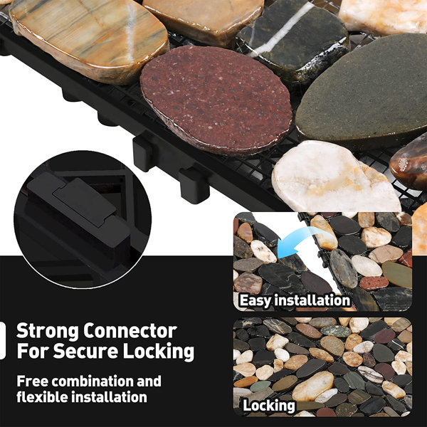 PURE ERA 12 L x 12 W Nature Stone Interlocking Deck Tiles x 4 | Wayfair