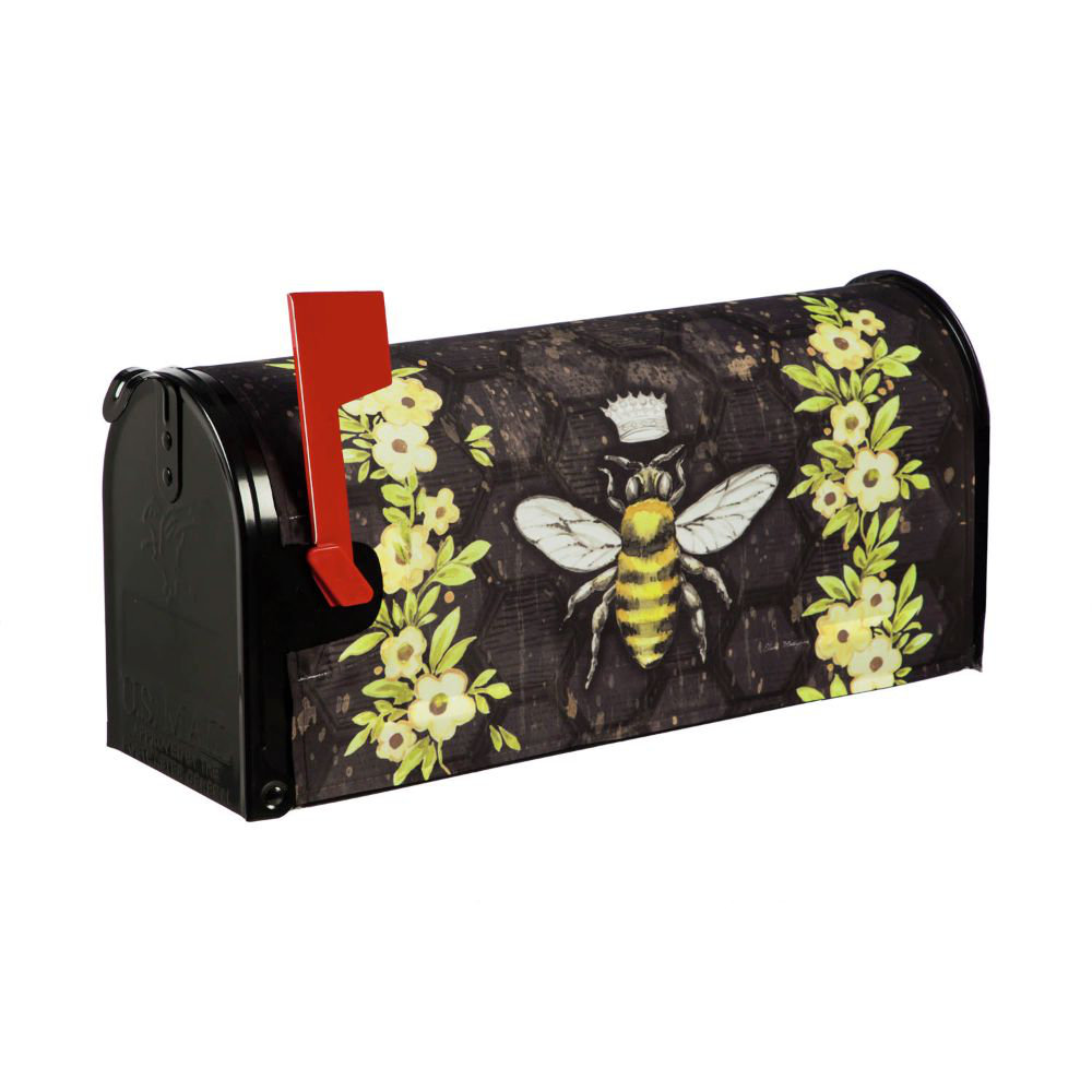 Evergreen Enterprises, Inc Bee Happy Queen Bee Mailbox Cover | Wayfair