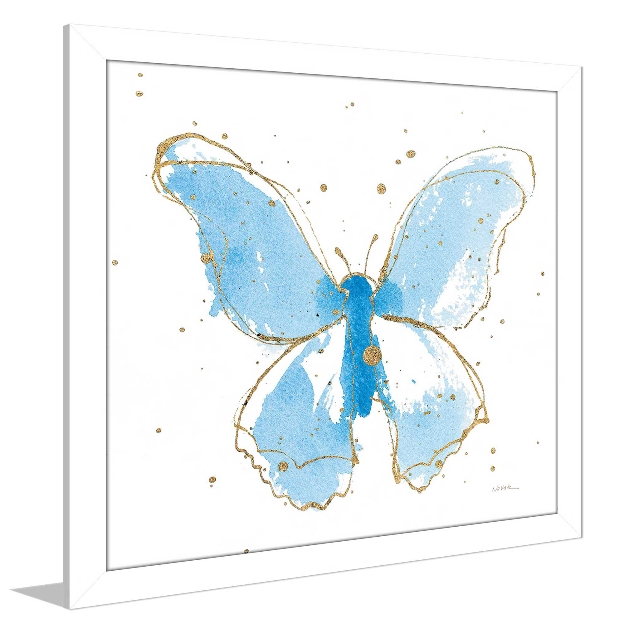 Ivy Bronx 'Gilded Butterflies II' Watercolor Painting Print - Wayfair ...