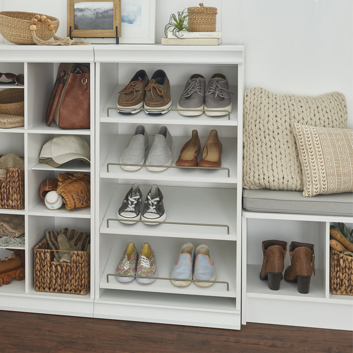ClosetMaid Modular Storage 21.38" W Shoe Shelf Unit with 4 Shelves ...