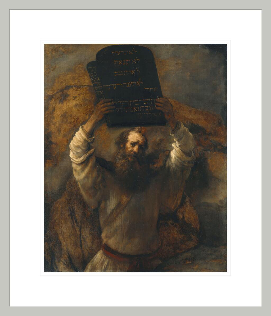 Astoria Grand Moses with the Ten Commandments by Rembrandt van Rijn ...