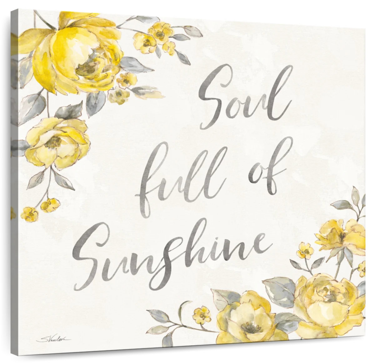 Ebern Designs Tergel Sunny Roses IV | Wayfair