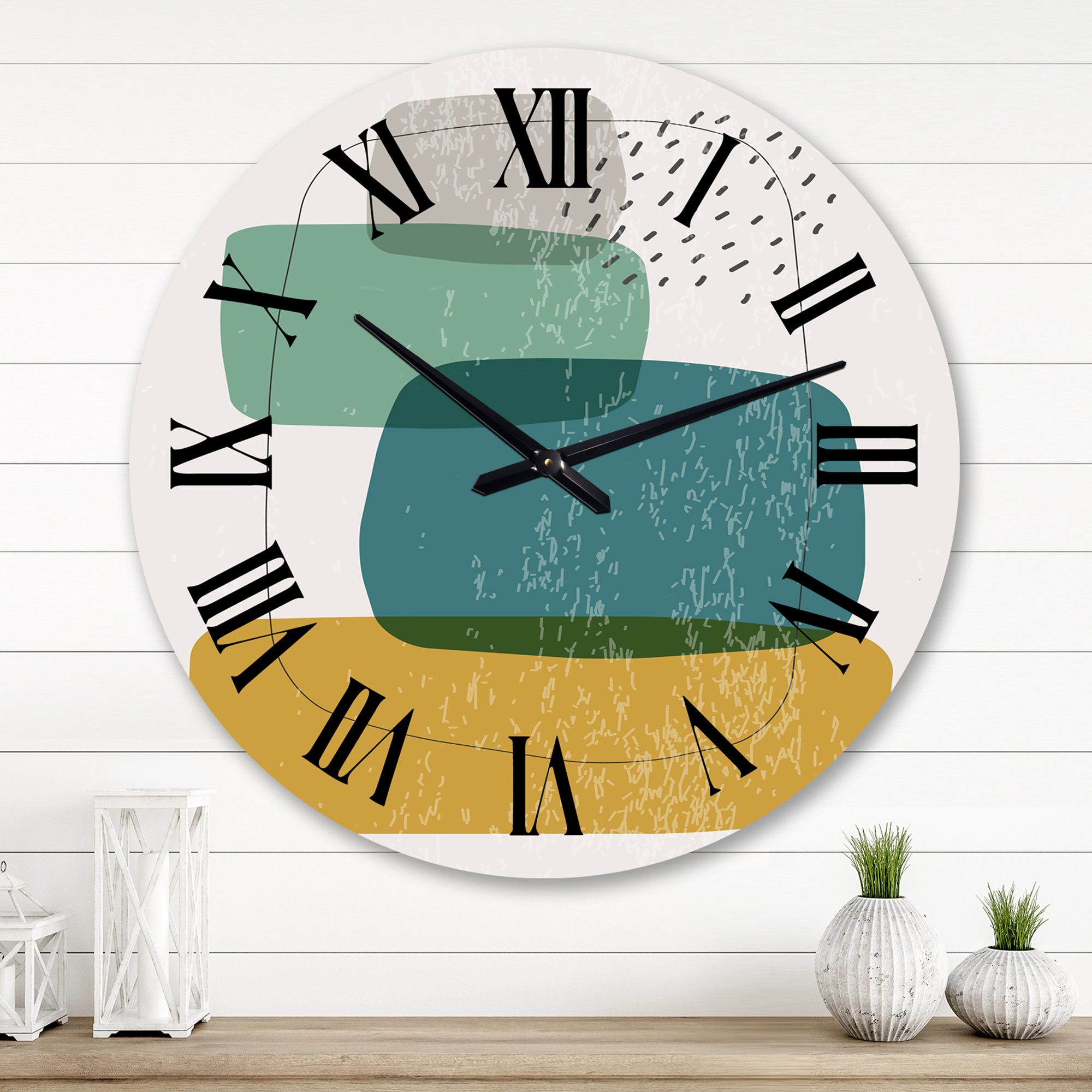 East Urban Home Minimalistic Abstract Organic Retro Shapes III - Mid ...