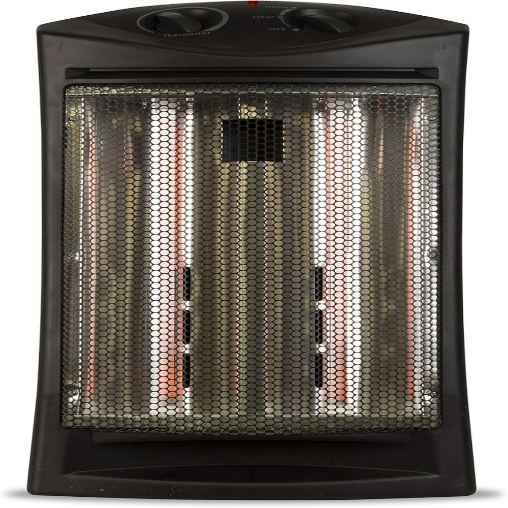 BUILTCO BLACK+DECKER Infrared Radiant Quartz Tower Heater, 1500W Space ...