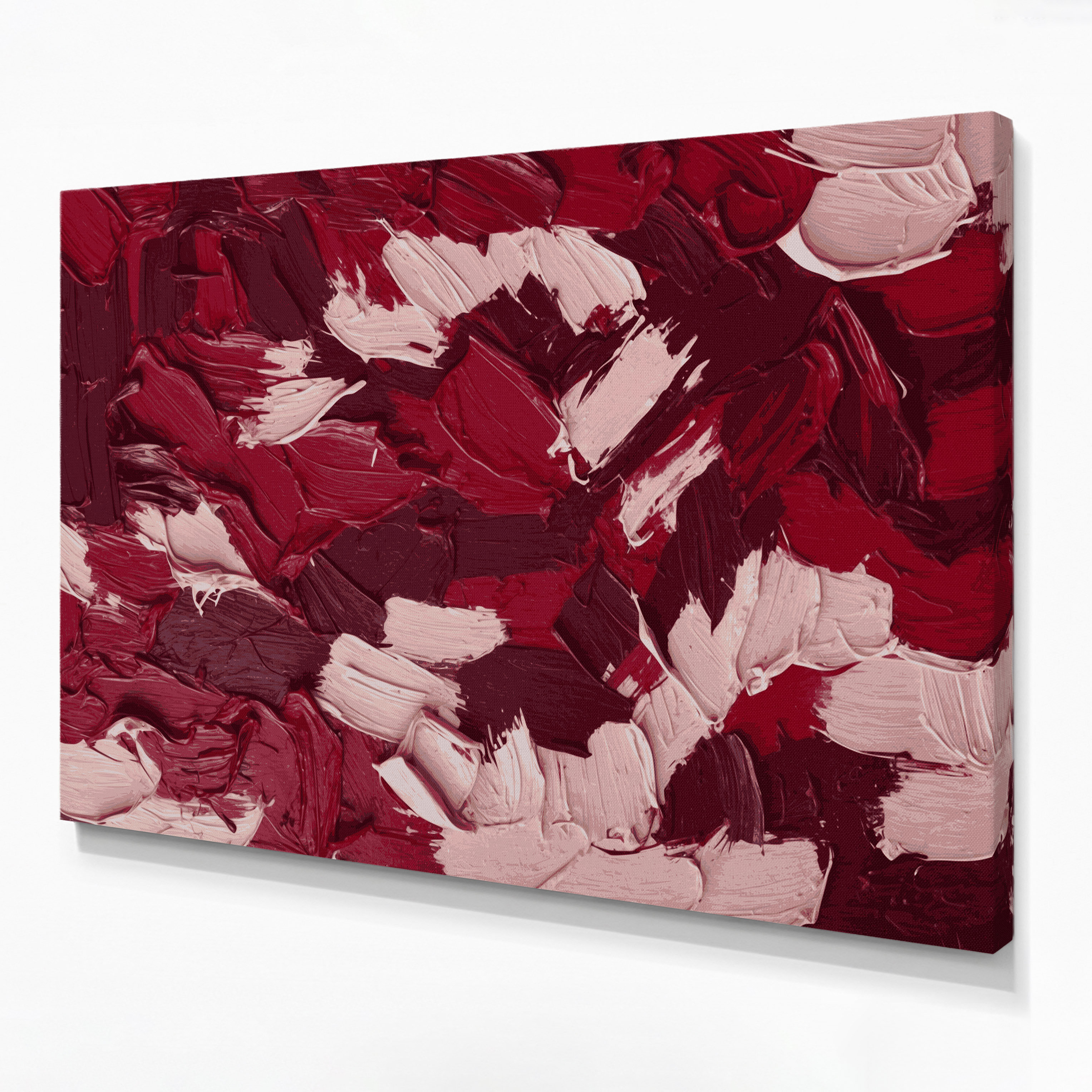 Ivy Bronx Neo Expressionism 21 Red Canvas Wall Art | Wayfair