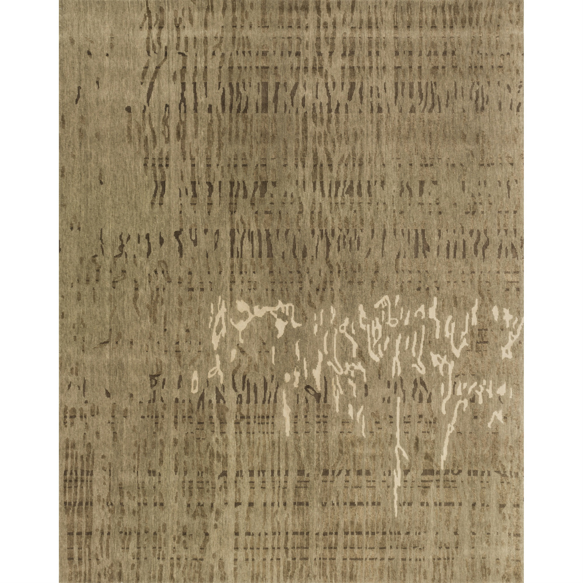 Loloi Rugs Hermitage Abstract Hand-Knotted Burlywood/Gold Area Rug ...