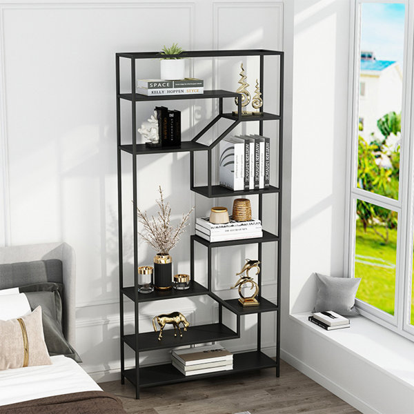 First Light Homes, LLC Metal Geometric Bookcase Bookcase | Wayfair