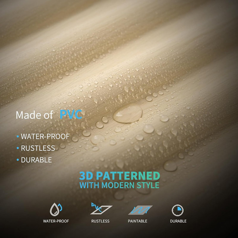 MAXAYA 2X4 Ft Drop Ceiling Tiles In Oak, 12-Sheet Semi-Cylinder D ...